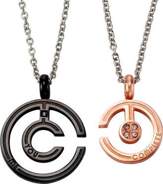 Firetti Partnerschmuck-Set YOU COMPLETE ME mit Zirkonia (4tlg.)