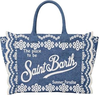 MC2 Saint Barth Femme, Sacs, Bleu, Taille: ONE Size Vanity Volant N