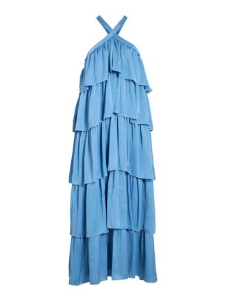 Vila Vifiluka H/N S/L Ankle Dress/Dc/R/BFS