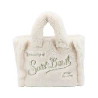 MC2 Saint Barth Mini sac &agrave; main Vanity Teddy - Femme - Sacs - Blanc - Taille: ONE Size