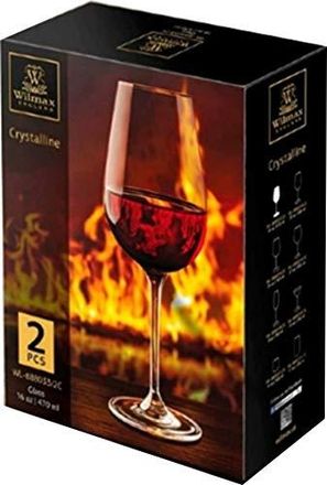 Wilmax England Wilmax WL-888033/2C Weinglas, 470mL Kapazität, 2 Stück