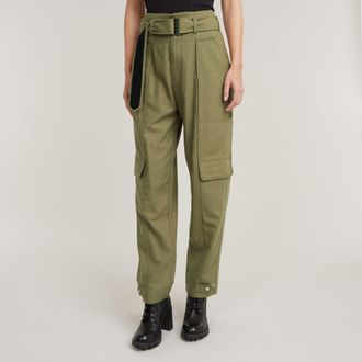 G-Star High Paperbag Hose - Gr&uuml;n - Damen