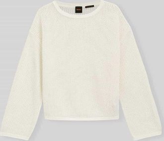 Boss Orange by Hugo Boss Loose Fit Pullover aus reiner Baumwolle Modell C_FARDE