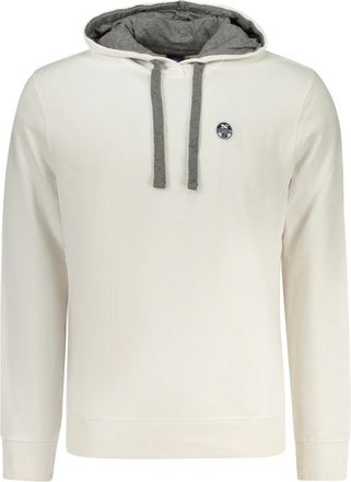 North Sails Sweat &agrave; capuche &agrave; manches longues avec logo et application - Homme - Sweatshirts et sweats &agrave; capuche - Blanc - Taille: S