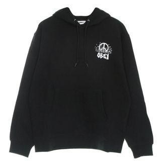 Obey Schwarzer Leichter Kapuzenpullover French Terry - - Sweatshirts & Hoodies - Herren - Schwarzk - XL