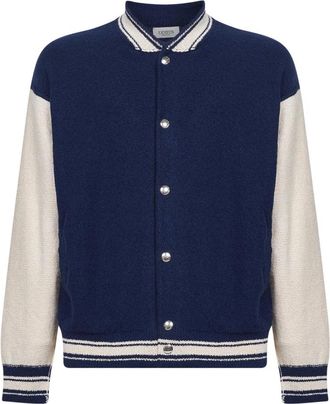 Laneus Homme, Vestes, Bleu, Taille: M Bomber Tricot&eacute;