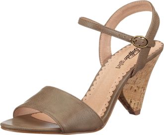 Buffalo DM Grain Pu 218836, Damen Sandalen/Fashion-Sandalen, beige, (beige 267), EU 36