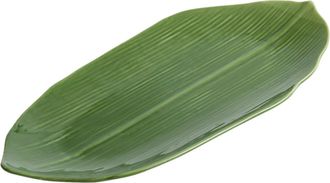 Cabilock Keramik Sushi Servierplatte Rechteckig Grünes Design Japanischer Food Display Teller Sushi Servierteller Kleine Teller Für Snacks Geschenk Liebhaber