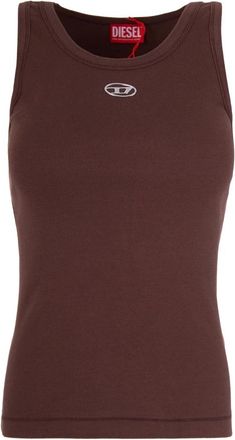 Diesel Femme, Tops, Brun, Taille: 36 FR Top C&ocirc;tel&eacute; en Coton Stretch