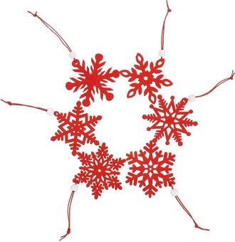 Cabilock 6 Stücke Weihnachten Schneeflocke Hängen Dekorationen Realistische Weihnachten Baum Verzierungen für Urlaub Parteien