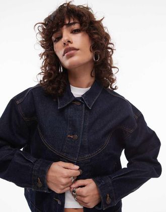Levi's Veste camionneur western en jean effet rétréci style années 90 - Bleu foncé-Bleu marine