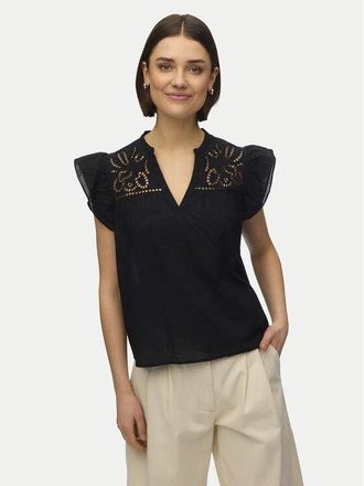 Vero Moda Bluse Line 10347292 Schwarz Regular Fit