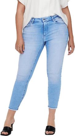 Only Carmakoma Only Carmakoma Damen Carwilly Reg Sk ANK Rw Rea4348 Noos Skinny Jeans, Light Blue Denim, 54W x 32L