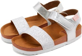 Gioseppo Mädchen Moers Peeptoe Sandalen, Silber Plata 000, 31 EU