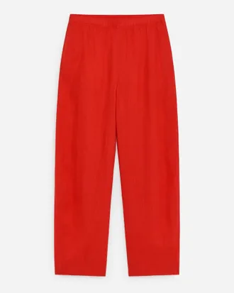 Arket Barrel-Hose Aus Leinen -Rot