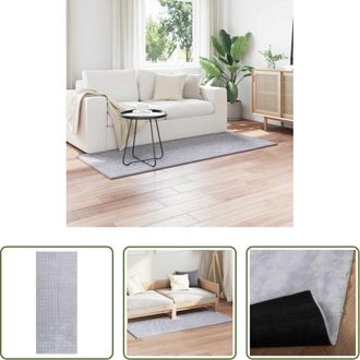 vidaXL Teppich f&uuml;r Innenr&auml;ume - Bereichsteppiche Rechtwinklig SIROLO Grau 200 x 80 cm Polyester