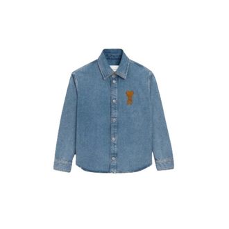 Ami Femme, Vestes, Bleu, Taille: 36 FR Surchemise Ami de Coeur