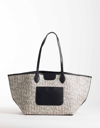 Valentino Klassische Tragetasche aus schwarzem Denim