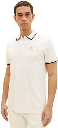 Tom Tailor 1035571 Polo, 18592-Beige Vintage, M Homme