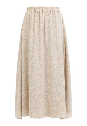 Dreimaster Klassik Damen Maxirock casnagie 31424876, Hellbeige Weiss, M