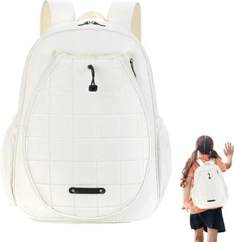 Generic Tennisschl&auml;gertasche - Rucksack mit gro&szlig;em Fassungsverm&ouml;gen, Balltasche, verstellbaren Doppelschultergurten, strapazierf&auml;higem Verbundstoff, 12,2 x 18