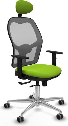 Piqueras y Crespo B&uuml;rostuhl mit 24-Stunden-Nutzungszertifikat, Jorquera mit 1D-Armen, h&ouml;henverstellbare Lendenwirbelst&uuml;tze und festes Kopfteil, ausgestattet mit Syncro/