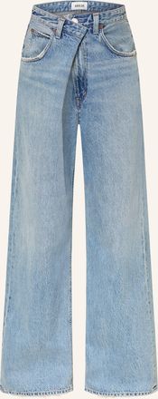 A Gold E Agolde Wide Leg Jeans Vana blau