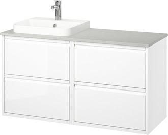 IKEA ÄNGSJÖN / BACKSJÖN Waschbeckenschr./Waschb./Mischbat