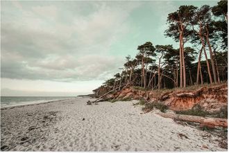 artboxONE Poster 45x30 cm Natur Westsrand hochwertiger Design Kunstdruck - Bild ostsee Himmel Landschaft
