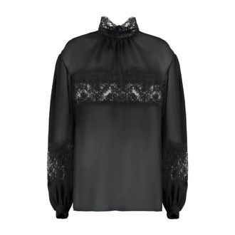 Dolce & Gabbana Femme, Blouses et Chemises, Noir, Taille: 36 FR Blouses