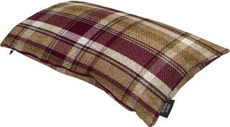 McAlister Textiles Heritage | Kissenbezug für Sofakissen in Maulbeere Violett | 60 x 40 cm | gewobenes Tartan-Muster kariert | Deko Kissenhülle Sofa, Bett, Couch pflegel