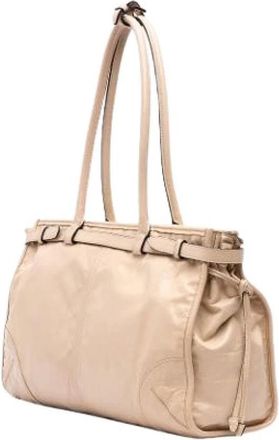 Prada Pre-owned Vintage Satchel - - Pre-owned - Damen - Beige - ONE SIZE