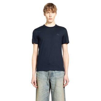 Burberry Check Trim Cotton T-Shirt