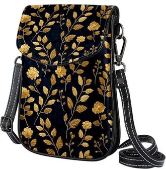 Generic Petit sac à bandoulière en cuir pour femme, sac à bandoulière décontracté avec sangle réglable, pour le shopping, la randonnée, un usage quotidien, Fl