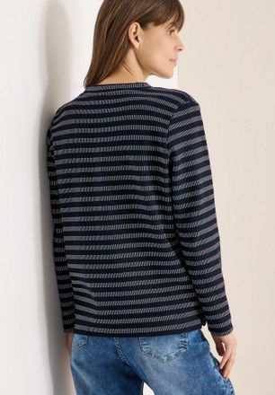 Cecil Langarmshirt im Streifen-Look