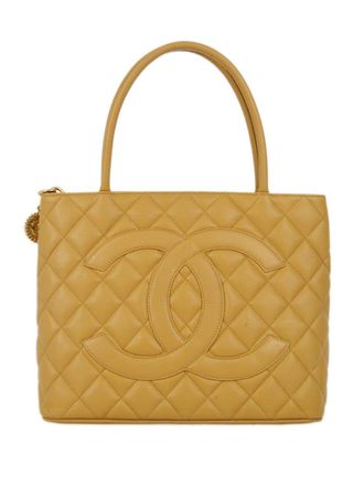Chanel sac à main Medallion (2007) - Tons neutres