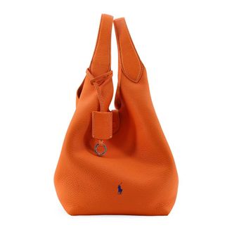 Polo Ralph Lauren Femme, Sacs, Orange, Taille: ONE Size Sac cabas en cuir