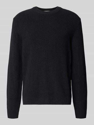 Marc O'Polo Denim Pullover mit Rippstrick-Struktur