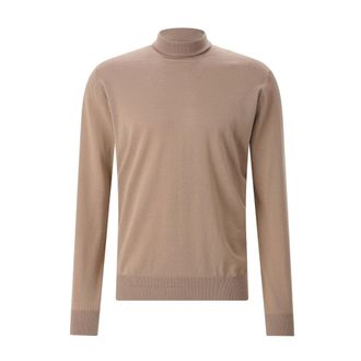 Lardini Pull &agrave; col roul&eacute; - Homme - Pulls - Brun - Taille: M