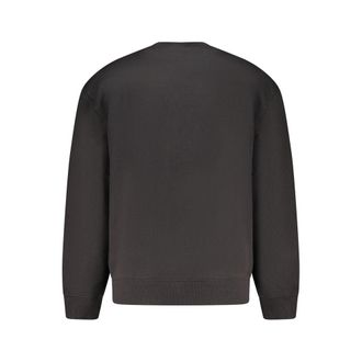 Calvin Klein Logo-Embroidered Cotton Sweatshirt - Black
