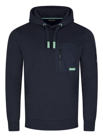 Riverso Hoodie Herren Regular Fit RIVLasse Kapuzenpullover Pullover Brusttasche Navy M, Gr&ouml;&szlig;e:M, Farbe:Navy
