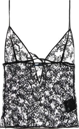 Prada Lace Tank Top - Black
