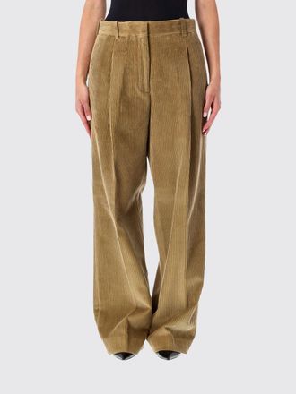 R&oacute;he Pantalon Ted &agrave; jambe large en velours c&ocirc;tel&eacute; &agrave; taille moyenne