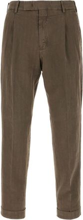Pantaloni Torino Homme, Pantalons, Brun, Taille: M Pantalon Corsaire Slim en Gabardine