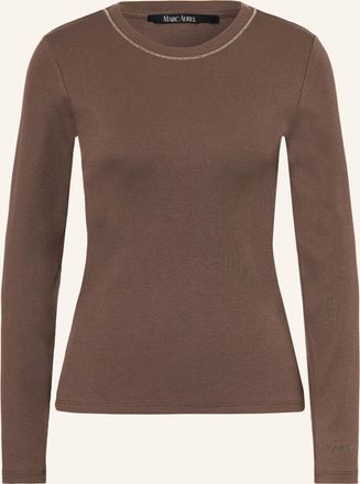 Marc Aurel Marc Aurel Longsleeve Mit Schmucksteinen braun