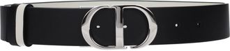 Dior Femmes Ceinture Cuir Noir/Blanc