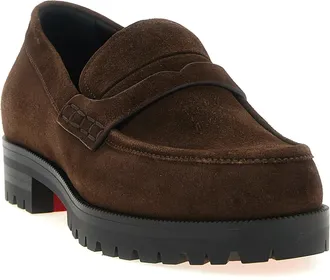 Christian Louboutin Calfskin Loafer - Brown