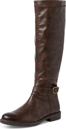 Marco Tozzi Damen Overknee Stiefel Flach mit Reißverschluss, Braun (Cafe), 38 EU