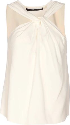 Federica Tosi Femme, Tops, Blanc, Taille: 40 FR Top nodo incrociato Crepe de Chine