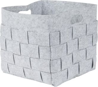 axentia Filzkorb, grau, ca. 30 x 30 x 30 cm